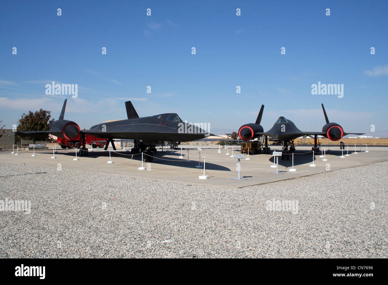SR-71 Blackbird aircraft near Palmdale airbase. California Stock Photo ...
