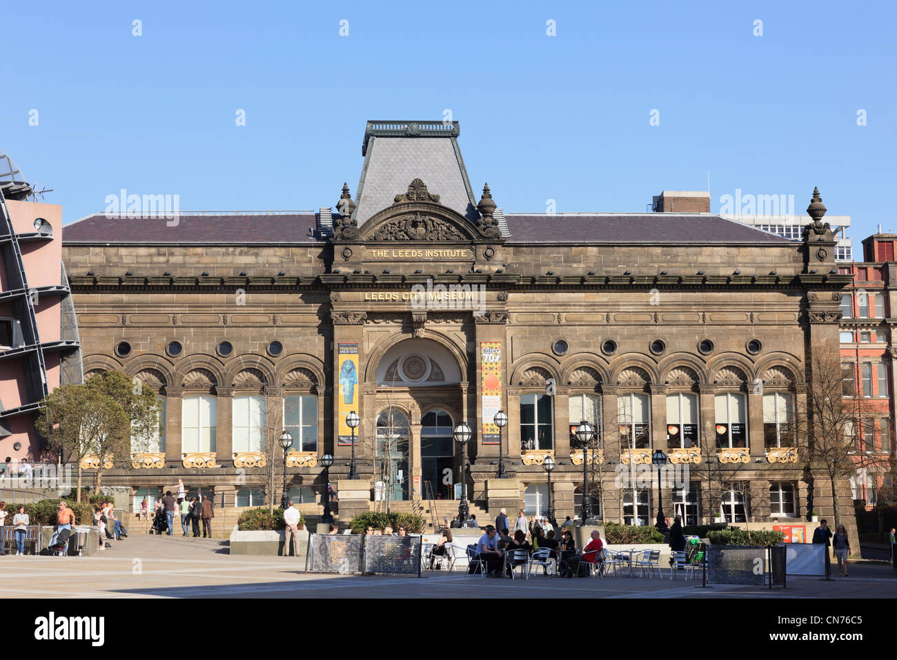 Millennium Square Leeds Yorkshire England UK. Leeds City Museum in ...