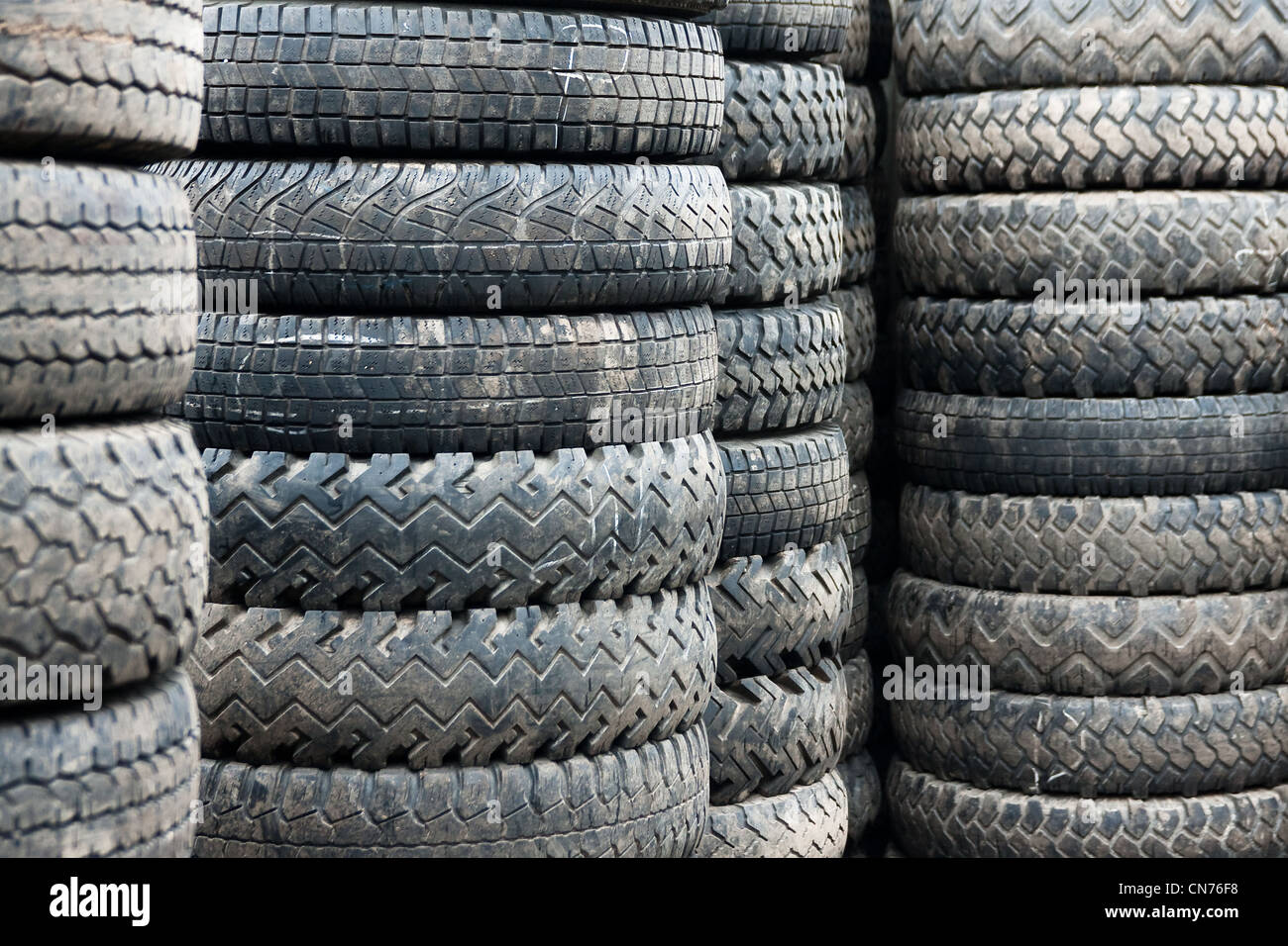 Tyres stacked hi-res stock photography and images - Alamy