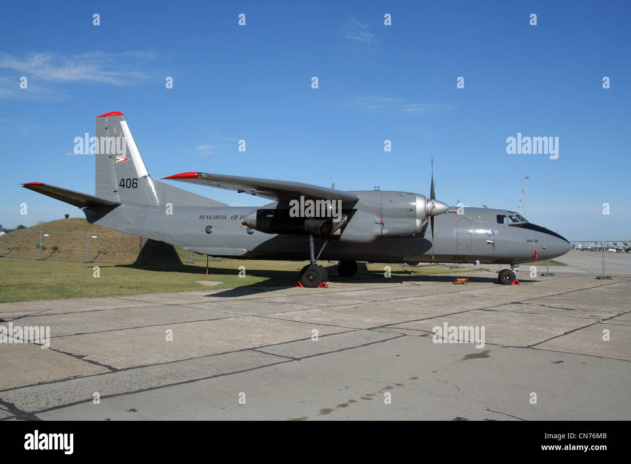 Hungarian Air Force Antonov An-26 Cub cargo plane Stock Photo - Alamy