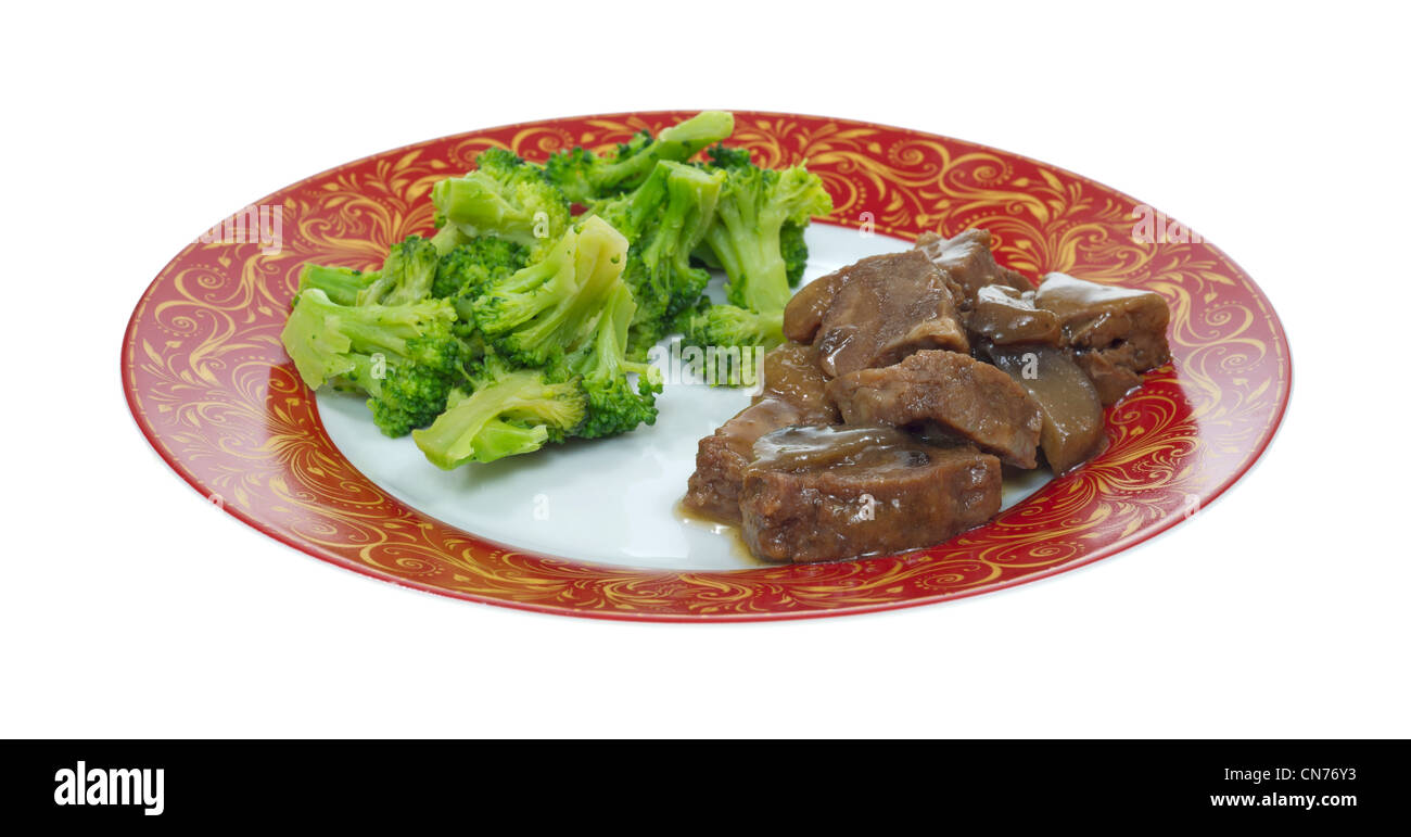 Broccoli steak beef Cut Out Stock Images & Pictures - Alamy