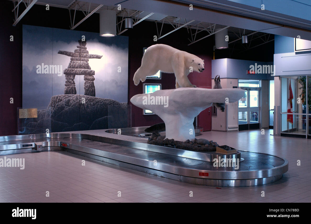 Yellowknife Airport, Baggage Carousel Stock Photo - Alamy