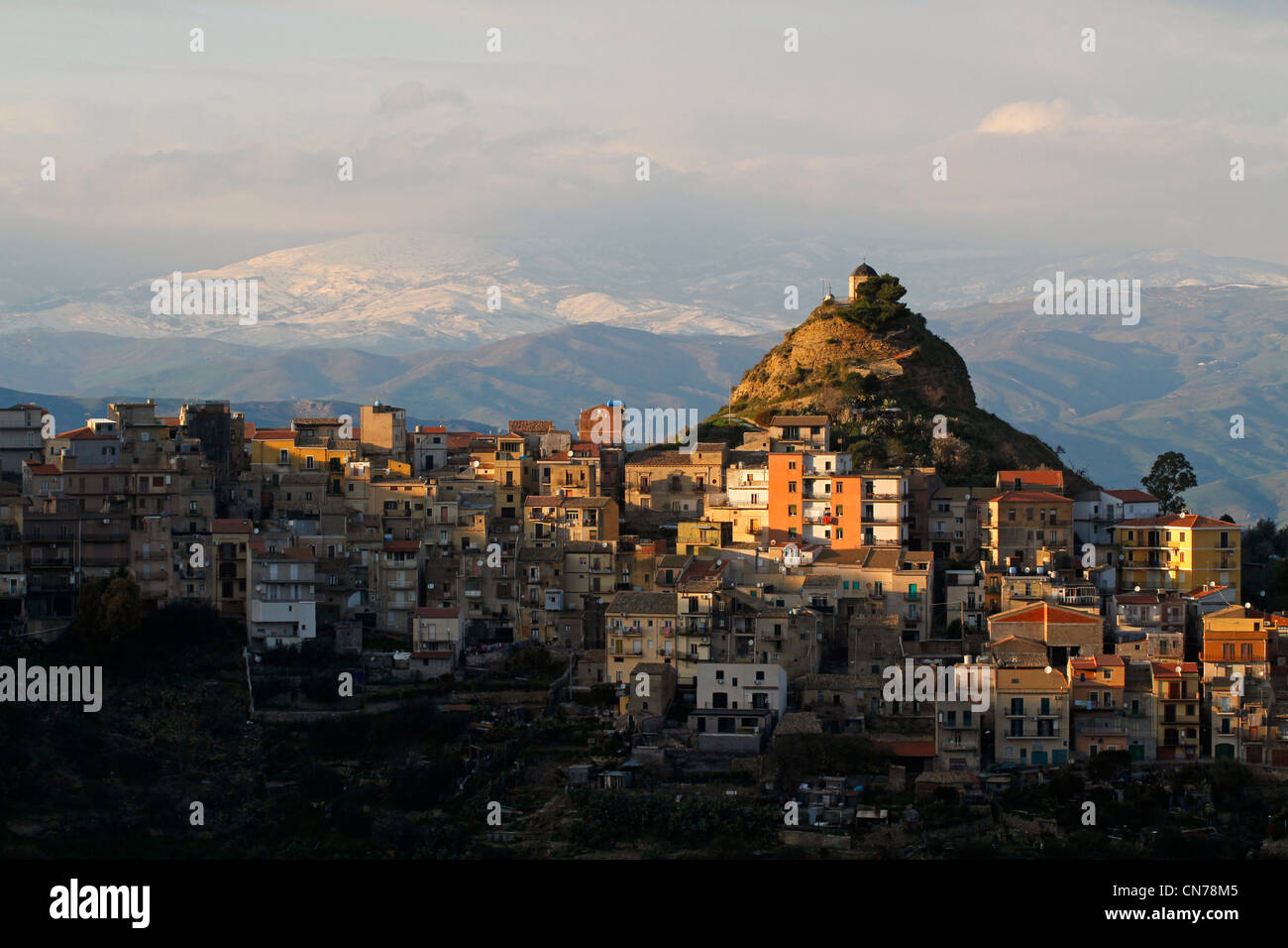 Centuripe in the province of Enna, Sicily, Italy Stock Photo - Alamy