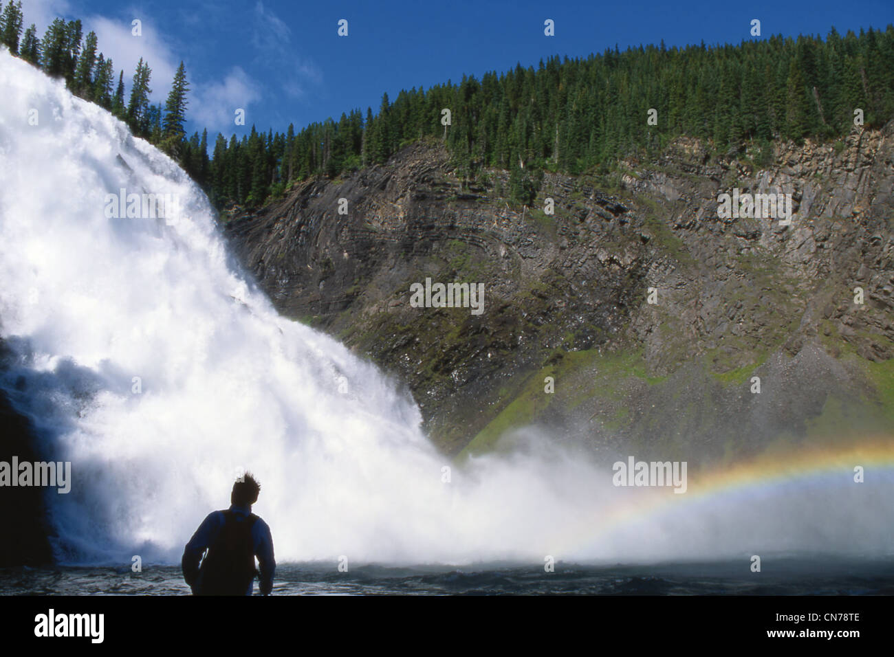 Kinuseo Falls, Monkman Wilderness Provincial Park, BC Stock Photo - Alamy