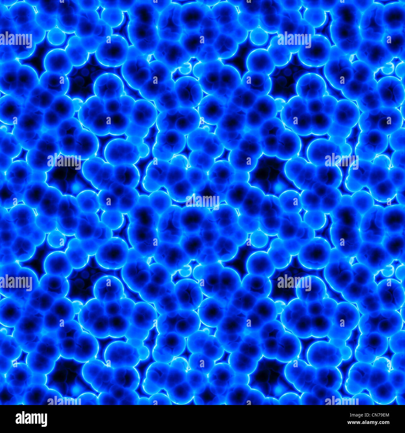 A 3D illustration of some blue cells. This image tiles seamlessly as a ...