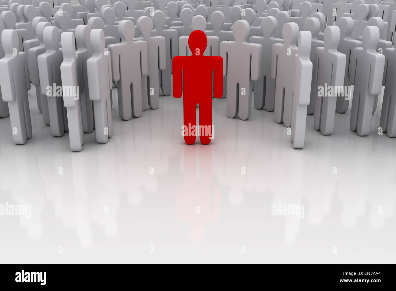 Standing out from the crowd Stock Photo - Alamy