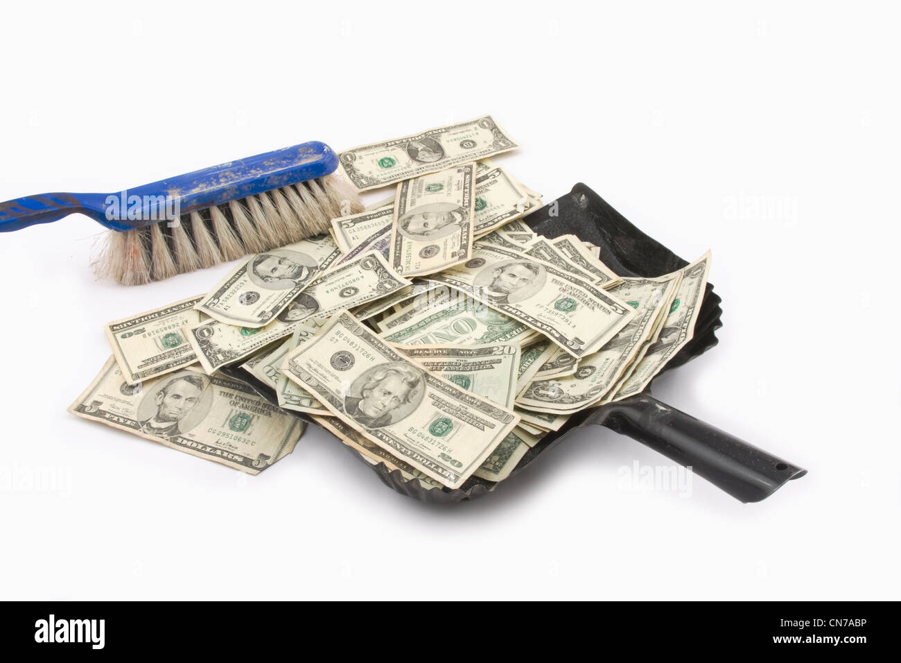 Sweeping money hi-res stock photography and images - Alamy