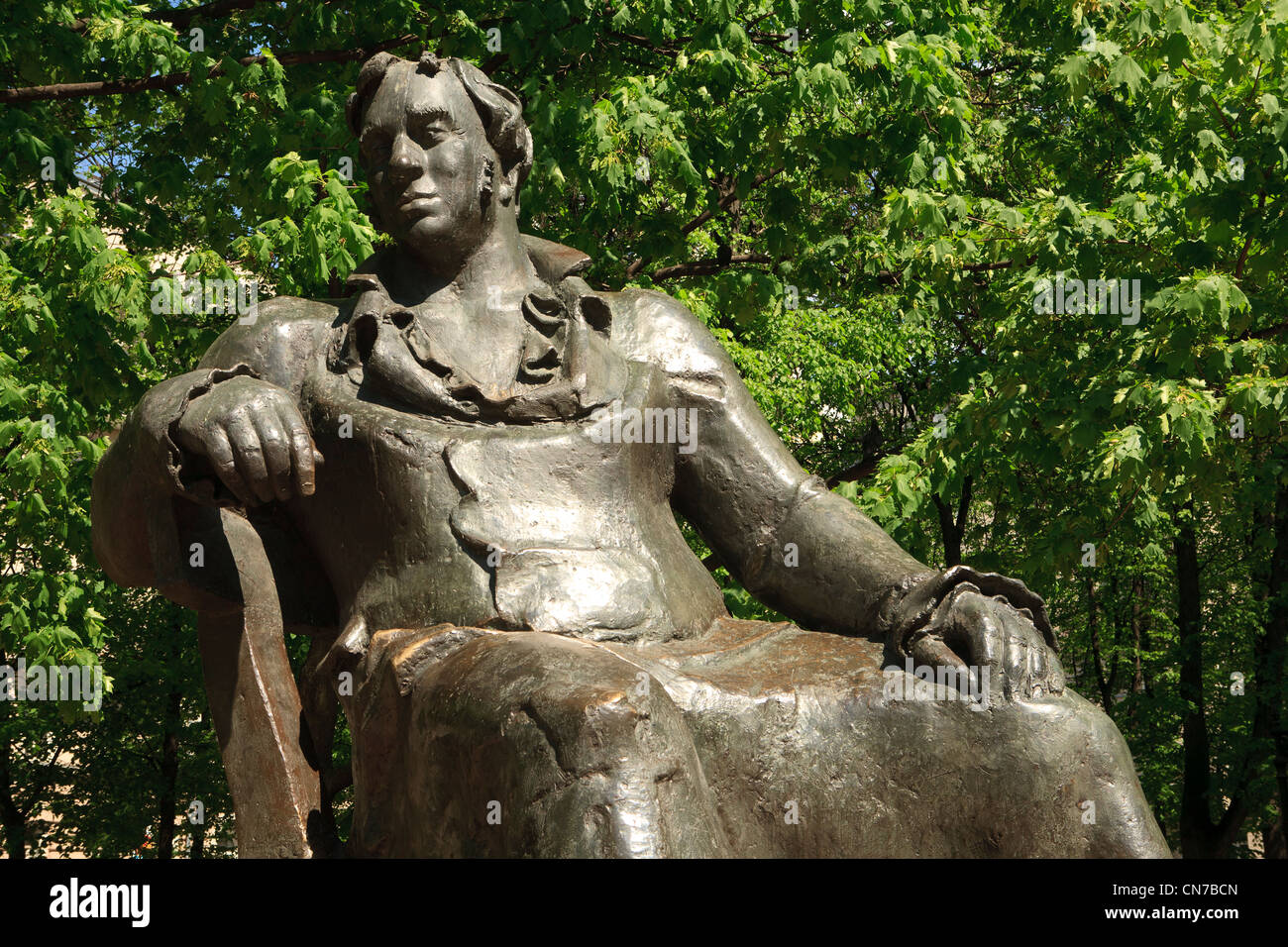 Monument to the Russian writer of fables Ivan Krylov at Patriarch's ...