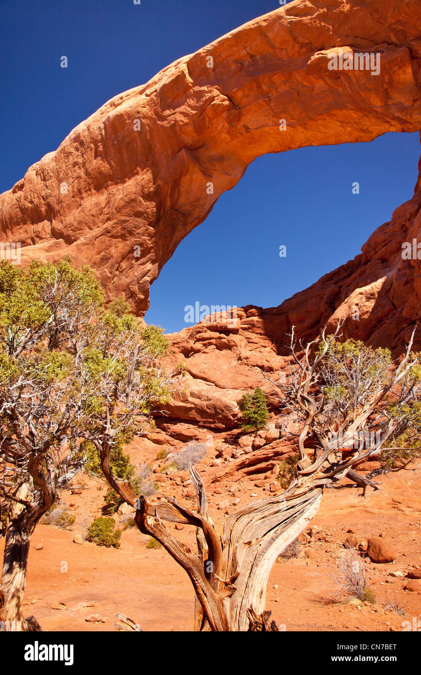 South Window Arch, Arches National Park, Utah USA Stock Photo - Alamy