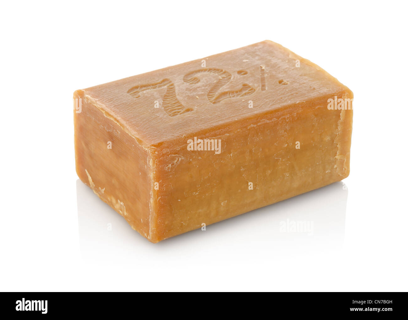 Brown soap isolated on a white background Stock Photo - Alamy