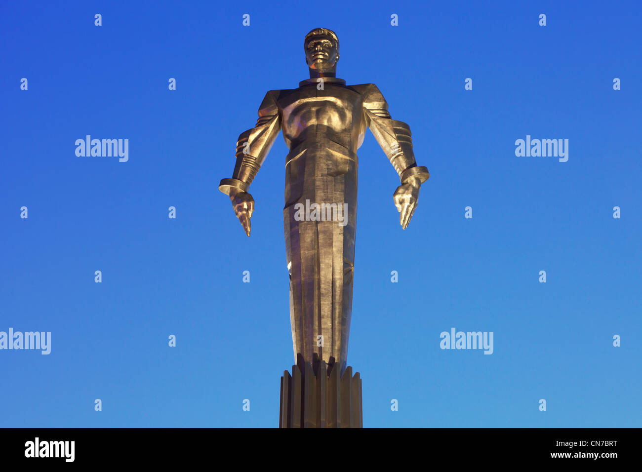 Statue of the world's first human in space cosmonaut Yuri Gagarin (1934 ...