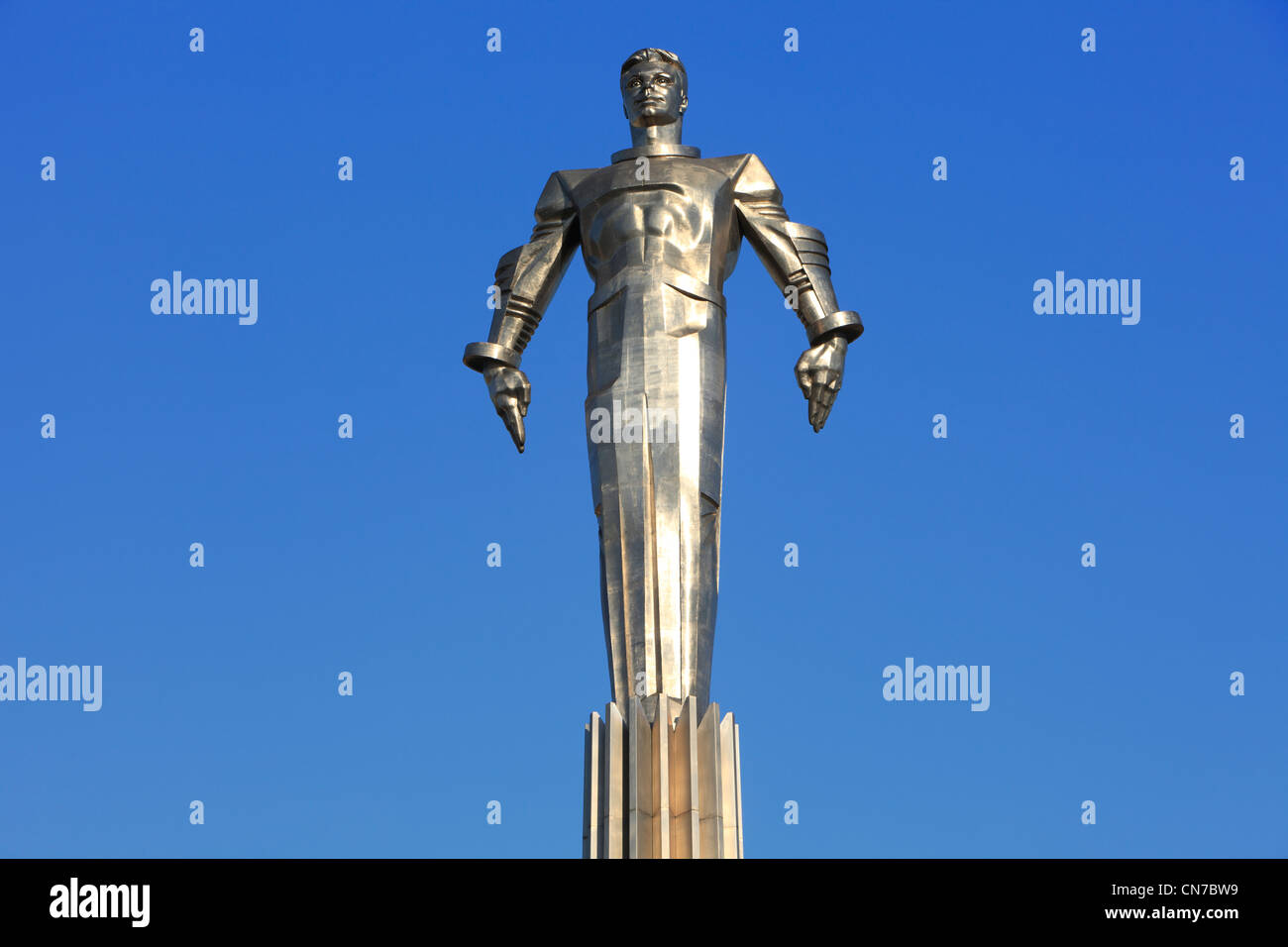 Statue of the world's first human in space cosmonaut Yuri Gagarin (1934 ...