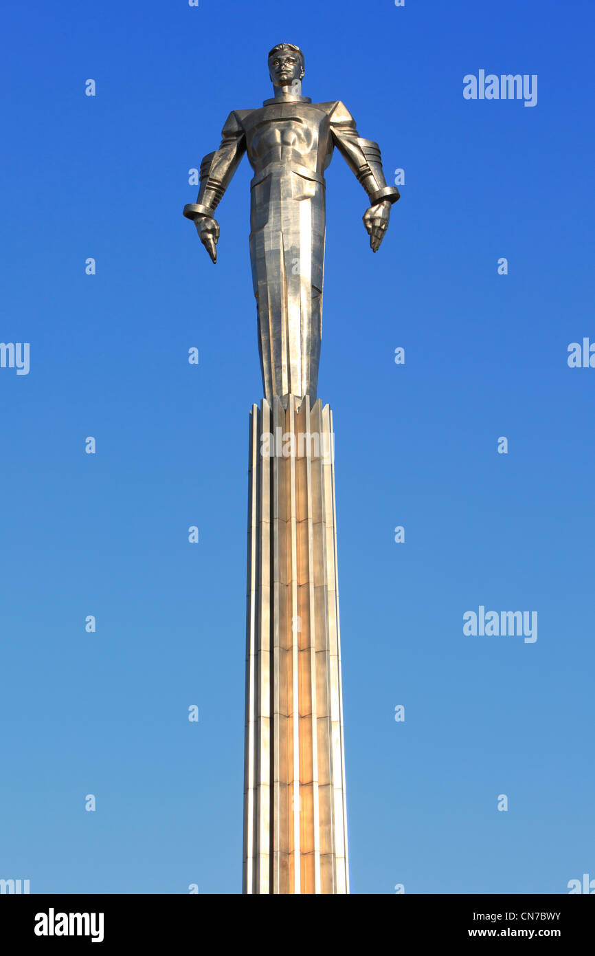 Statue of the world's first human in space cosmonaut Yuri Gagarin (1934 ...