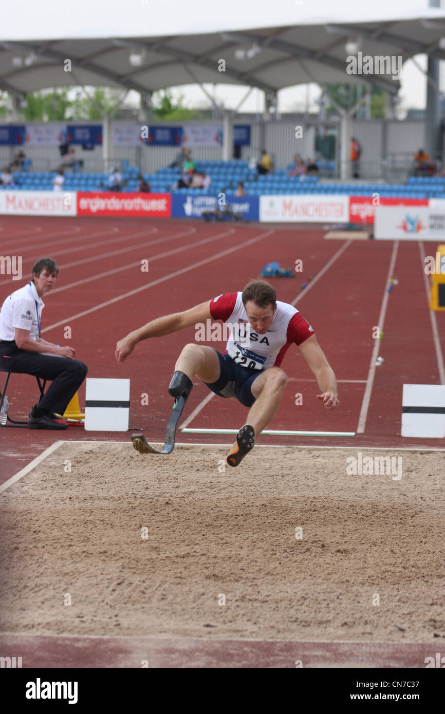 Casey TIBBS of UNITED STATES at the Paralympic world cup in Manchester ...