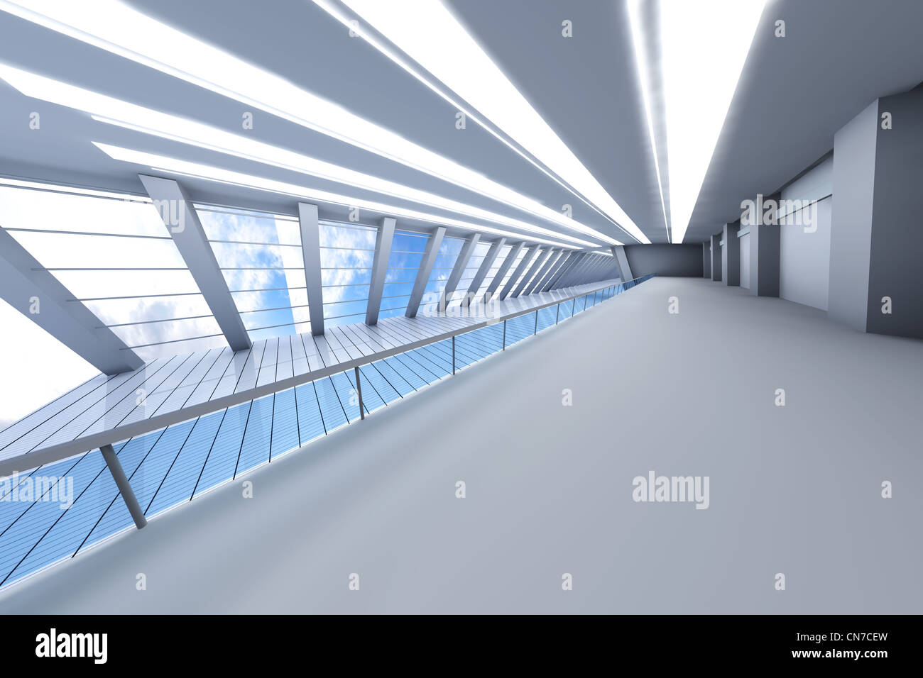 Airport architecture visualization Stock Photo - Alamy