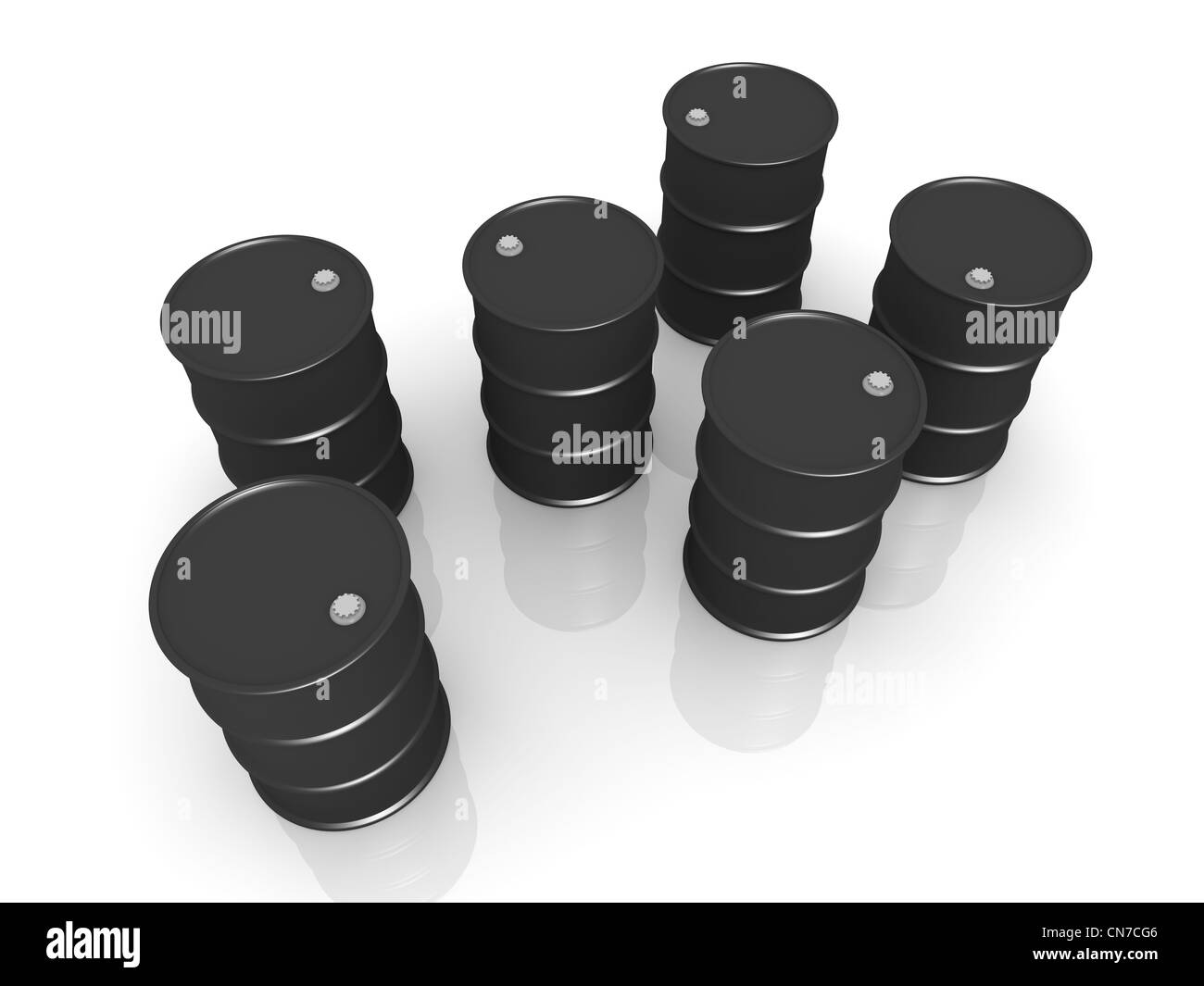 Crude oil barrels Black and White Stock Photos & Images - Alamy
