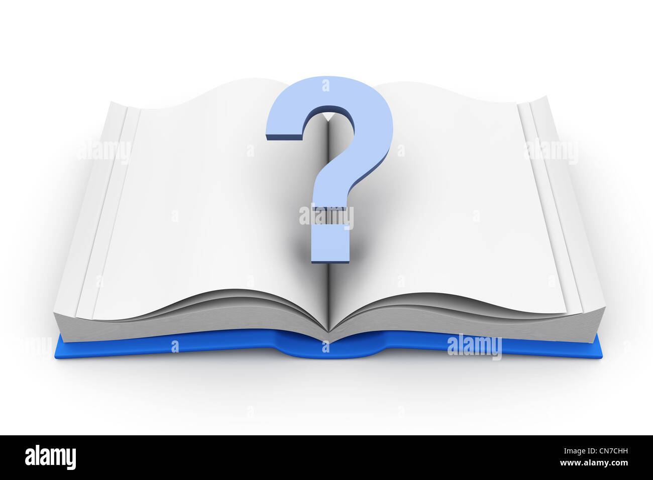Open book question mark 3d hi-res stock photography and images - Alamy