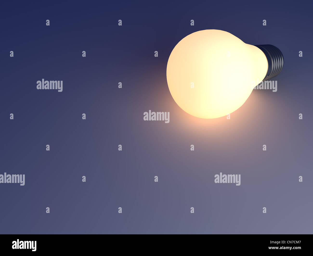 A glowing light bulb Stock Photo - Alamy