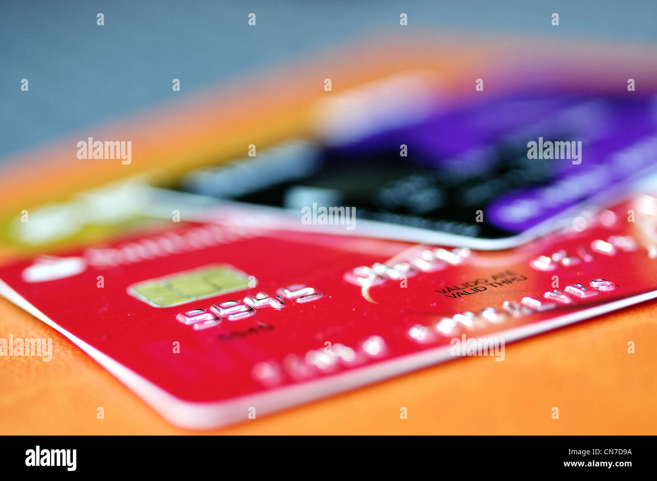 Credit card with great colors and light Stock Photo - Alamy