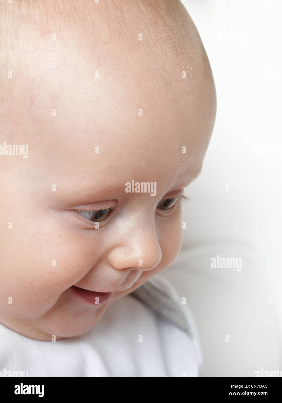 portrait of 6 months male child baby boy in blue eye Stock Photo - Alamy