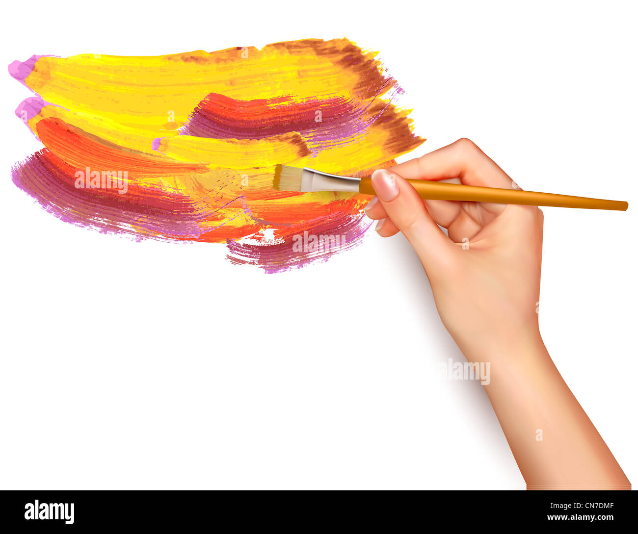 Hand painting abstract background Stock Photo - Alamy