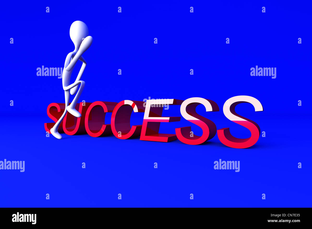 Running to success Stock Photo - Alamy