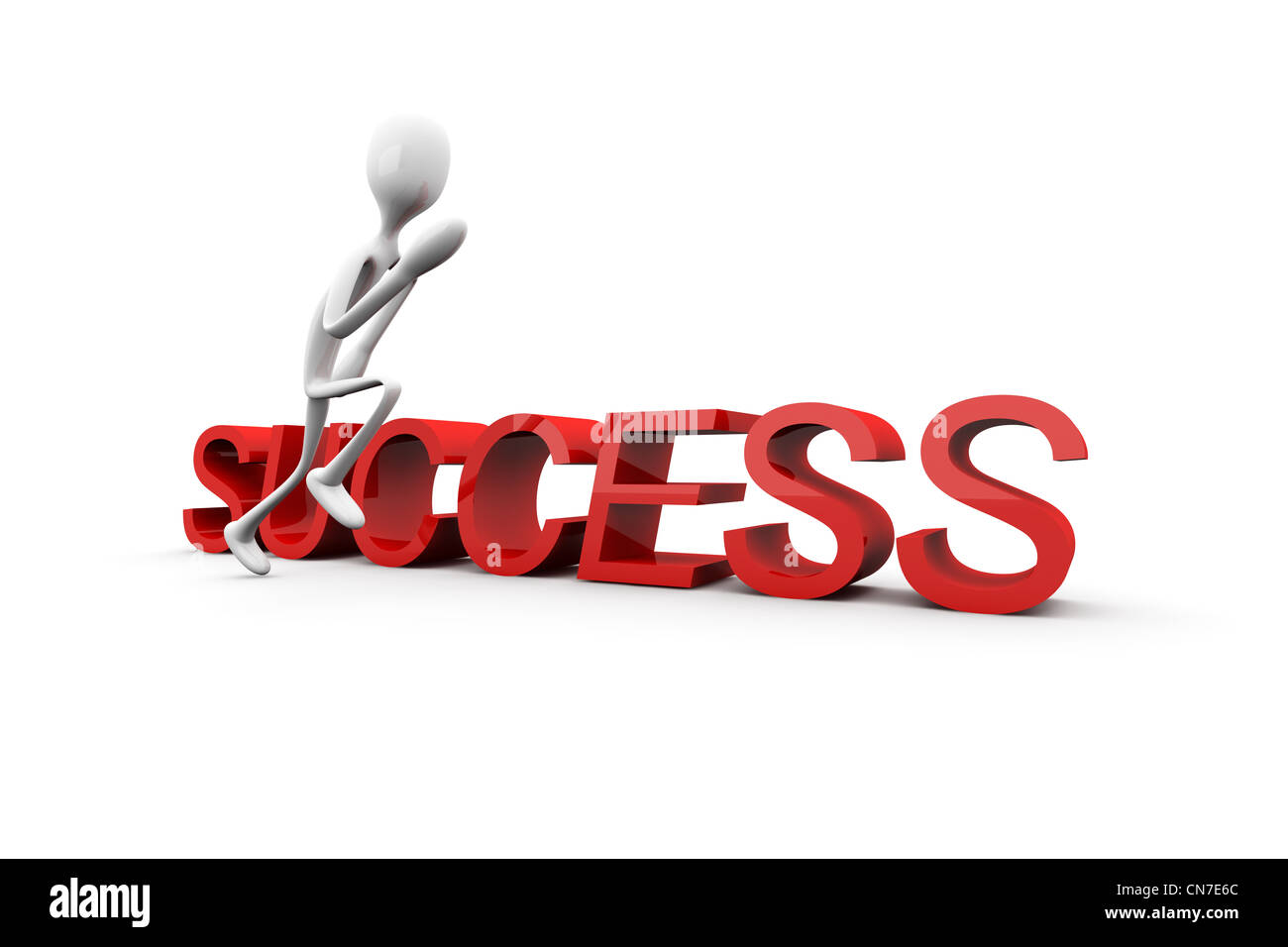 Running to success Stock Photo - Alamy