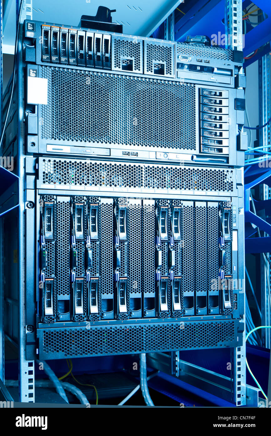 detail of data center with hard drives Stock Photo - Alamy