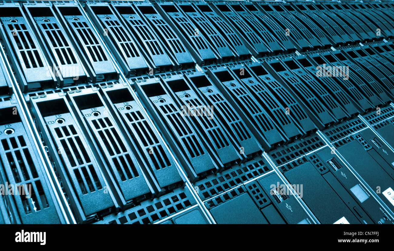 Data center with hard drives Stock Photo - Alamy