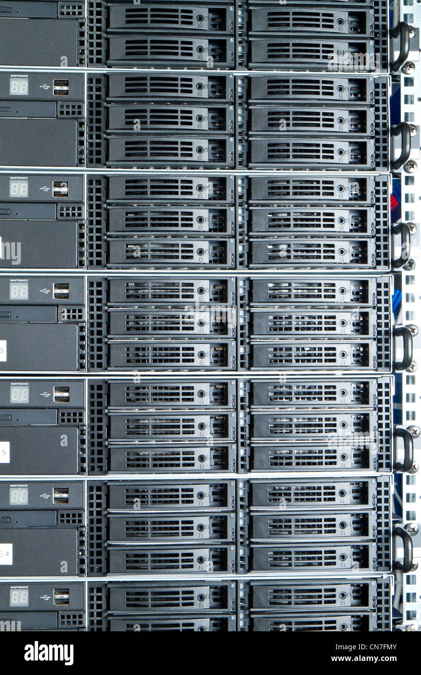 Data center with hard drives Stock Photo - Alamy