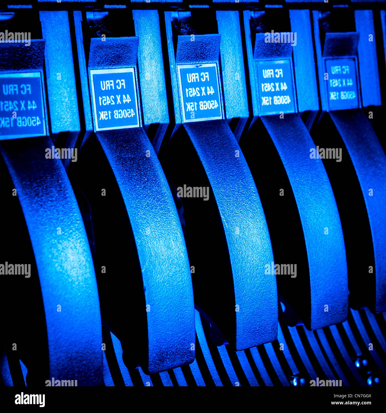 Detail of hard drive cluster in data center Stock Photo - Alamy