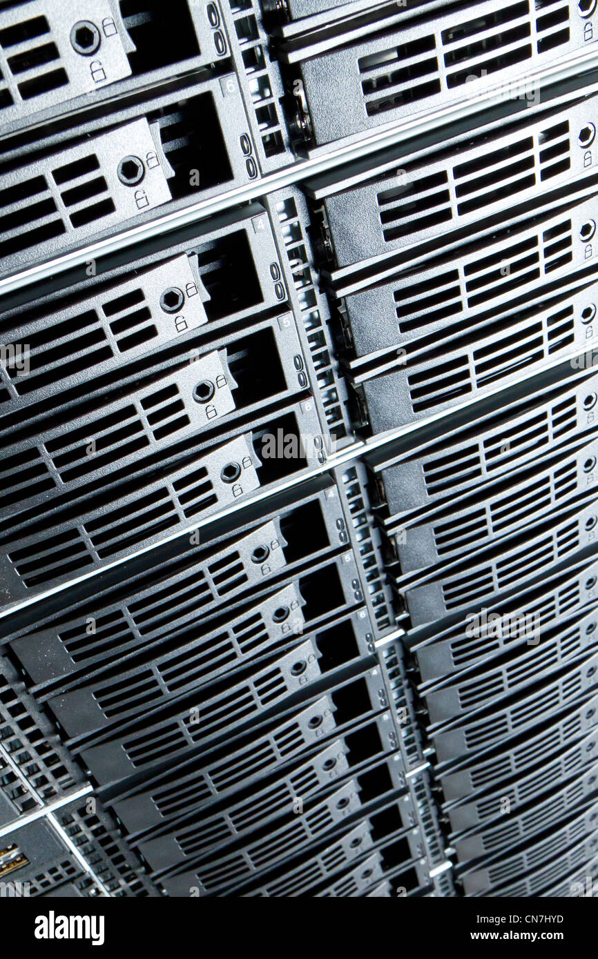 Data center with hard drives Stock Photo - Alamy