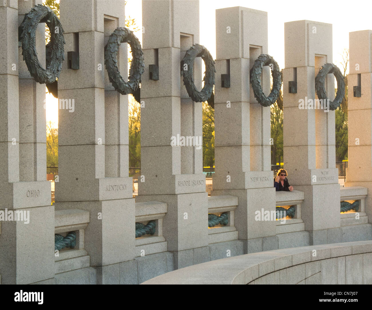 National World War II Memorial in Washington DC Stock Photo - Alamy
