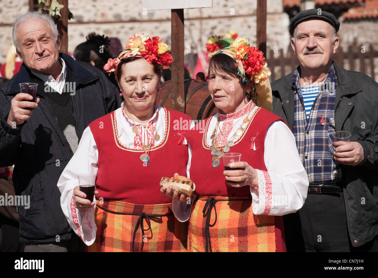 Bulgaria festival costume singer traditional dress Stock Photo - Alamy