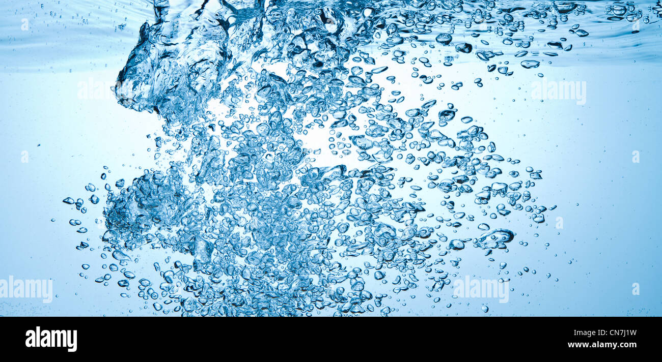 closeup of blue bubbles underwater Stock Photo - Alamy