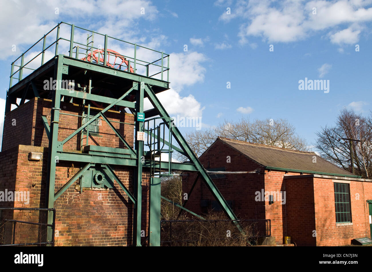 Pit head winding wheel hi-res stock photography and images - Alamy