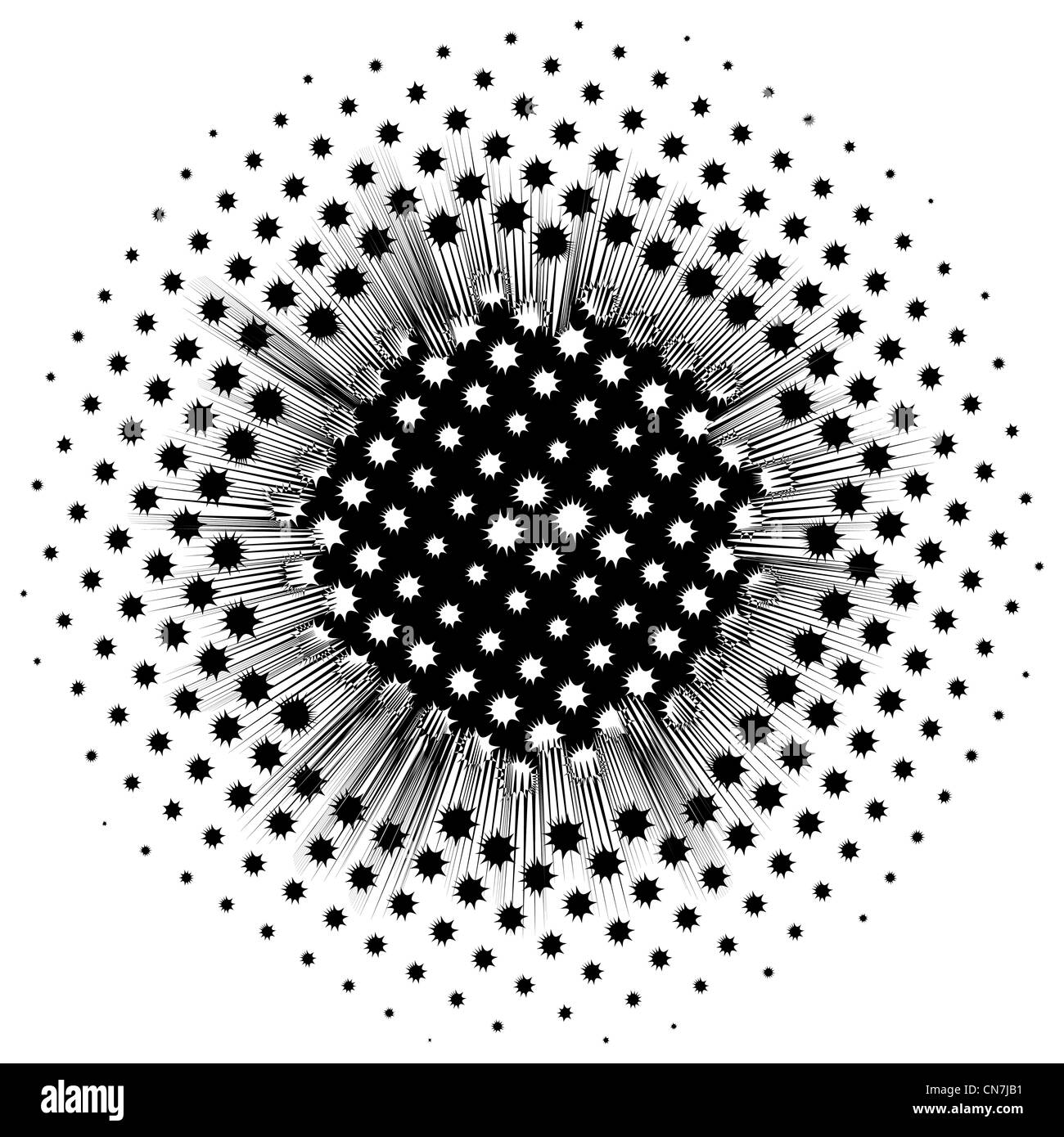 Background with abstract black round spots. Illustration Stock Photo ...