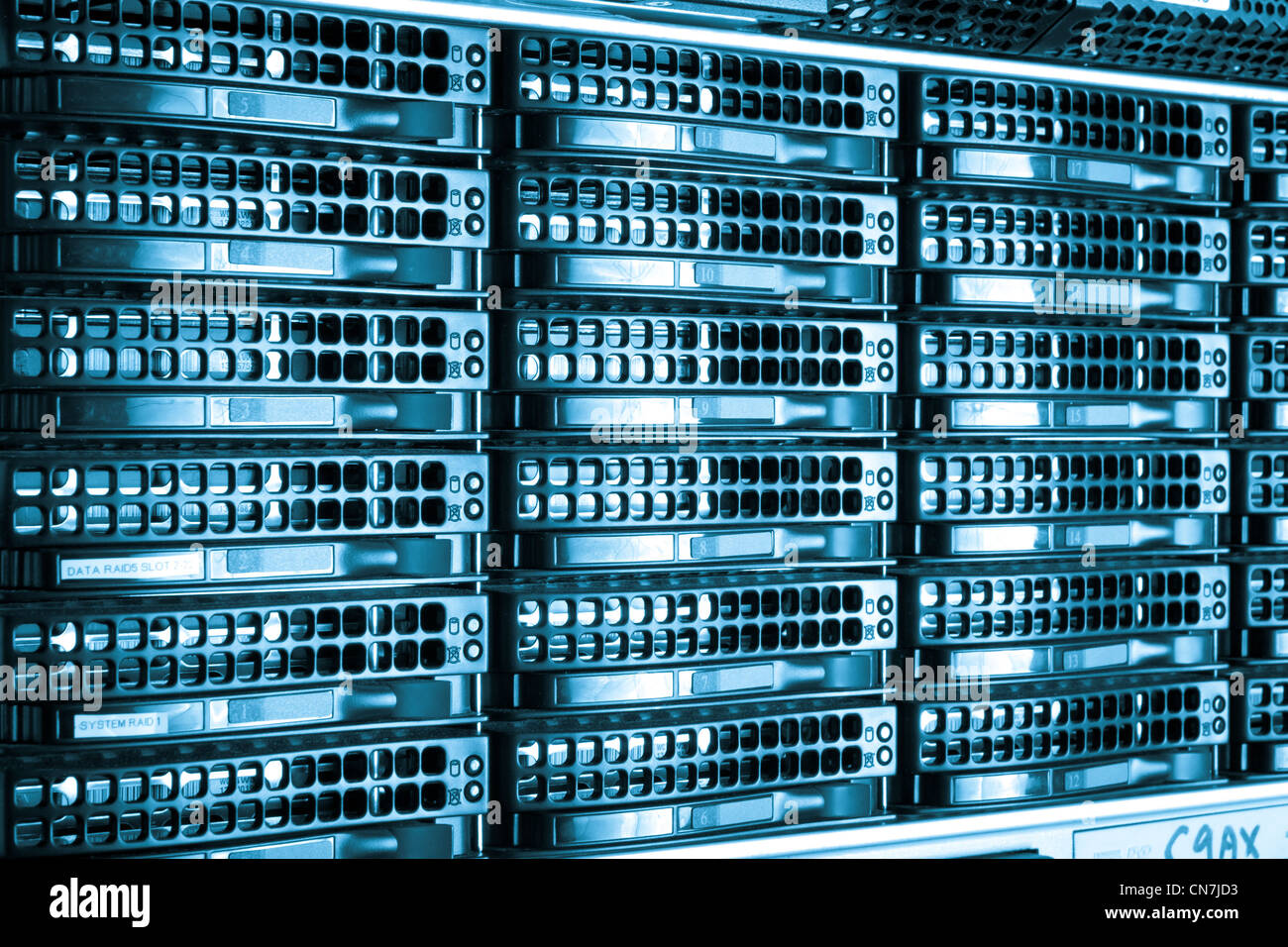 Data center with hard drives Stock Photo - Alamy