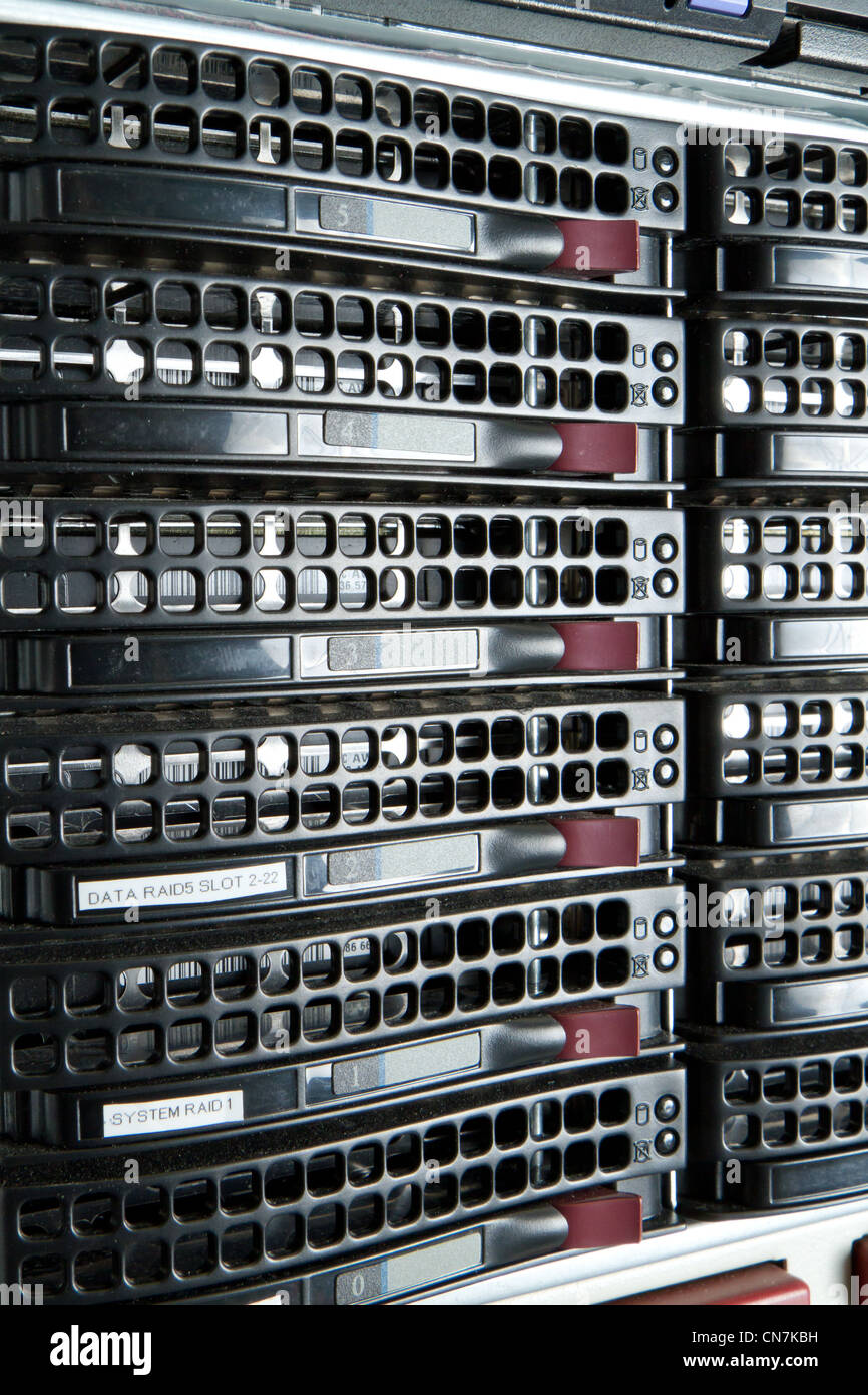 Data center with hard drives Stock Photo - Alamy