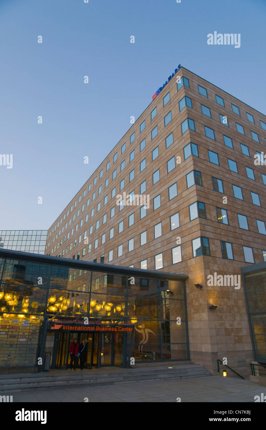 IBC the International Business Center exterior Karlin district Prague ...