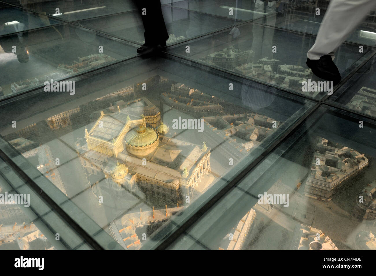 France, Paris, the Orsay Museum, model of the Opera district and model ...