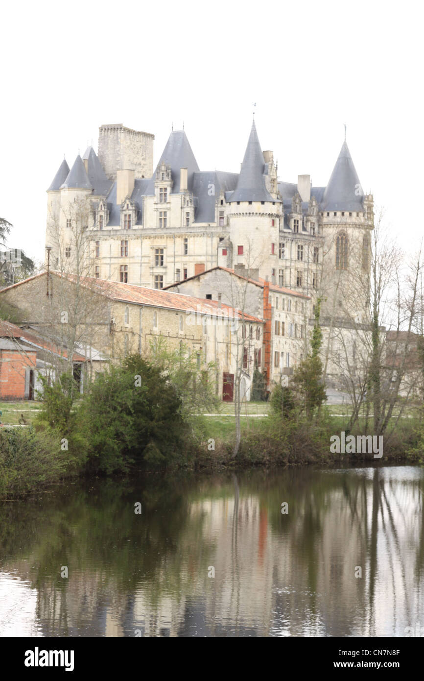 Chateau at Rochefoucauld Stock Photo - Alamy