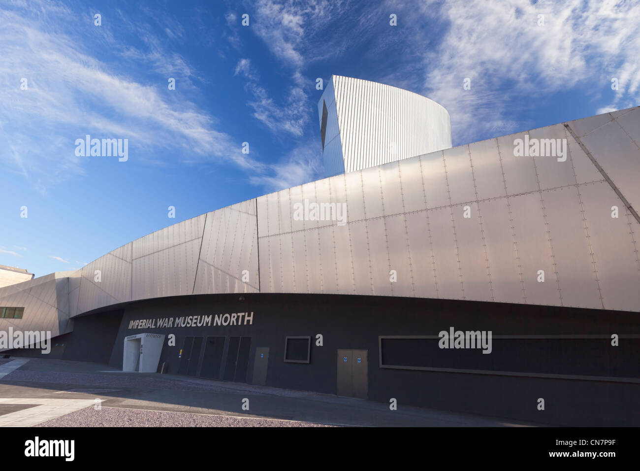 The Imperial War Museum North building, Salford Quays, Manchester ...