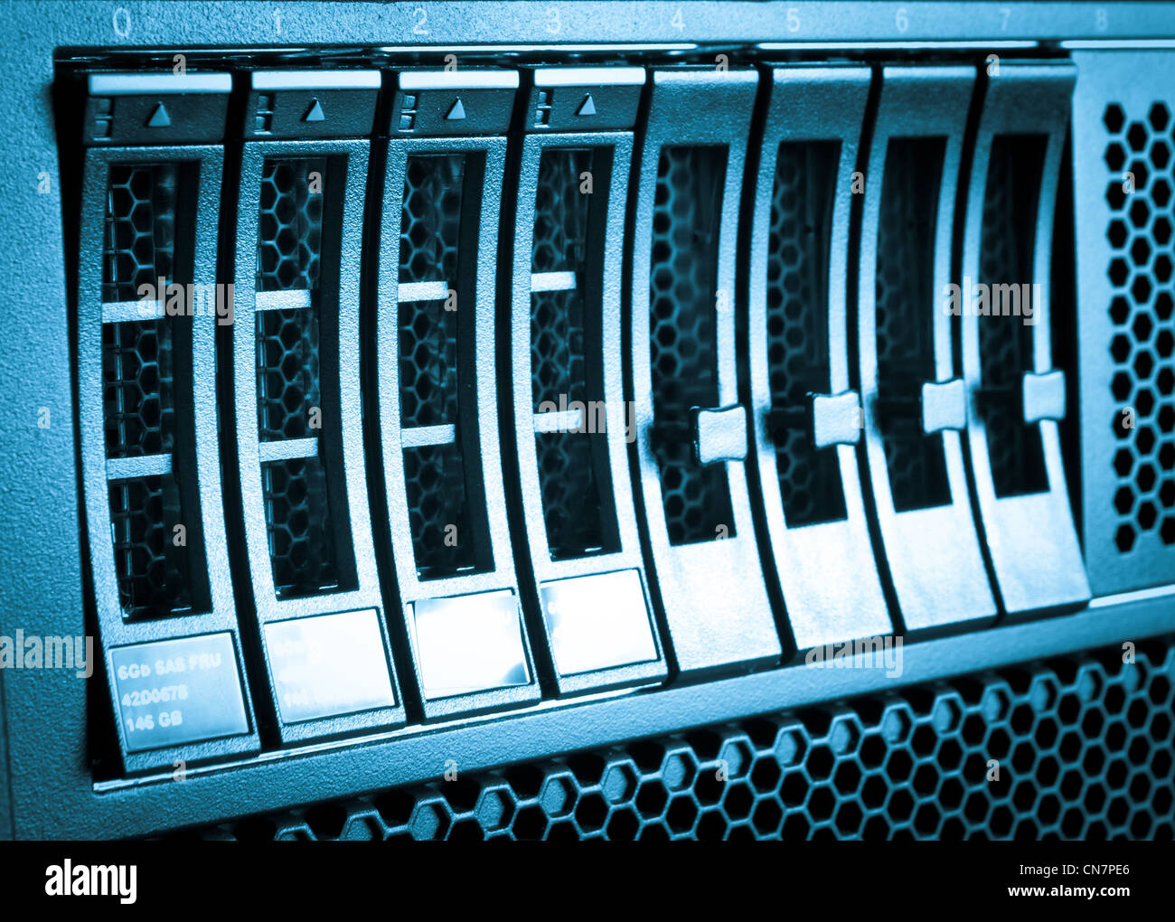 Detail of hard drive cluster in data center Stock Photo - Alamy