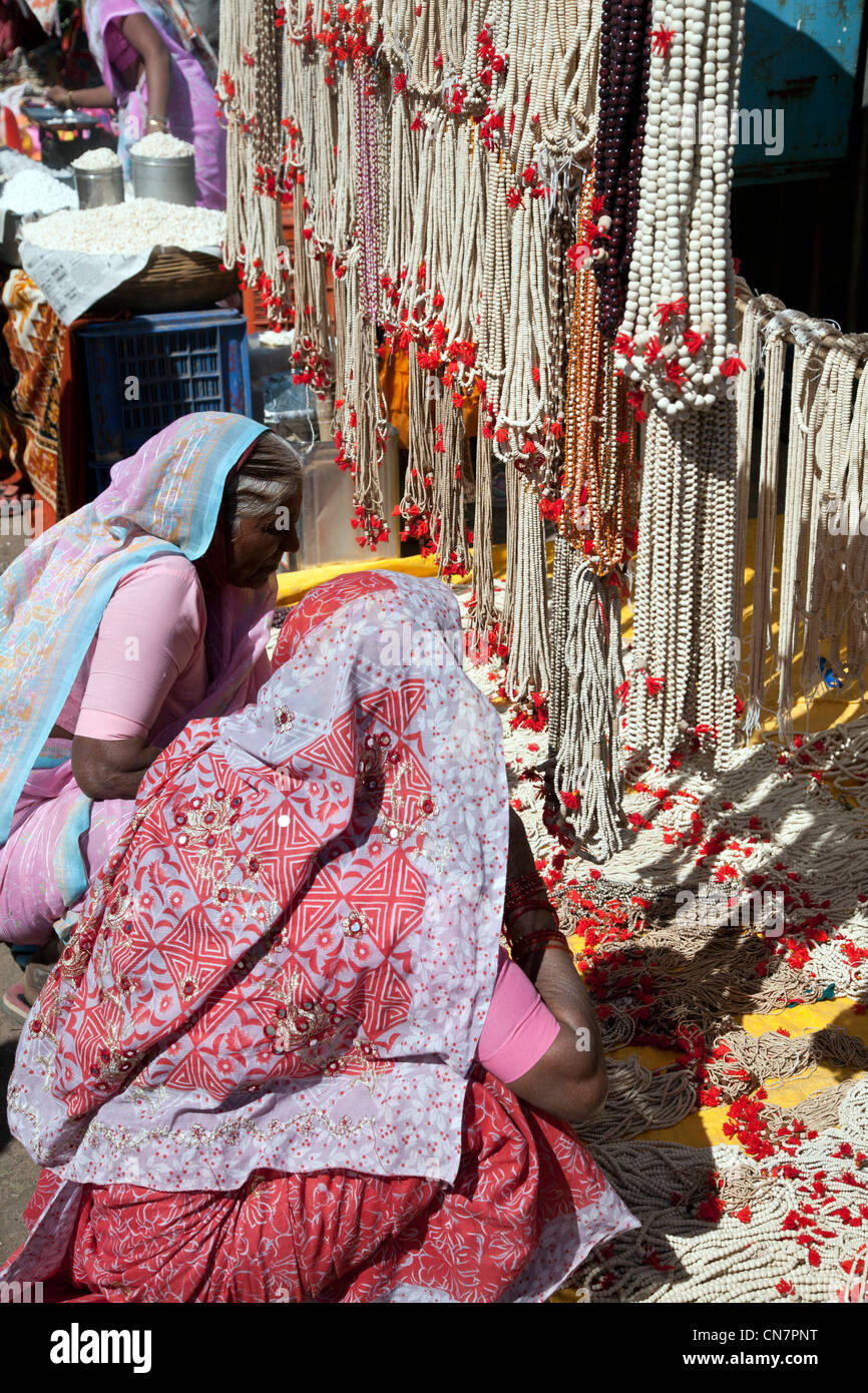 Indian women buying traditional collars. Nasik. India Stock Photo - Alamy
