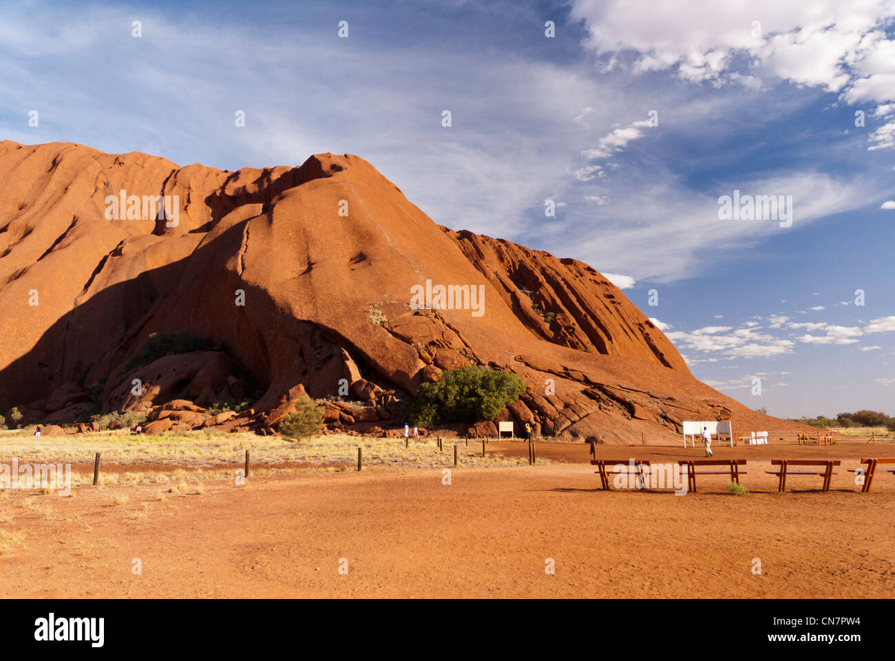 Ayers Rock Red Center Australia The Way Up Stock Photo - Alamy