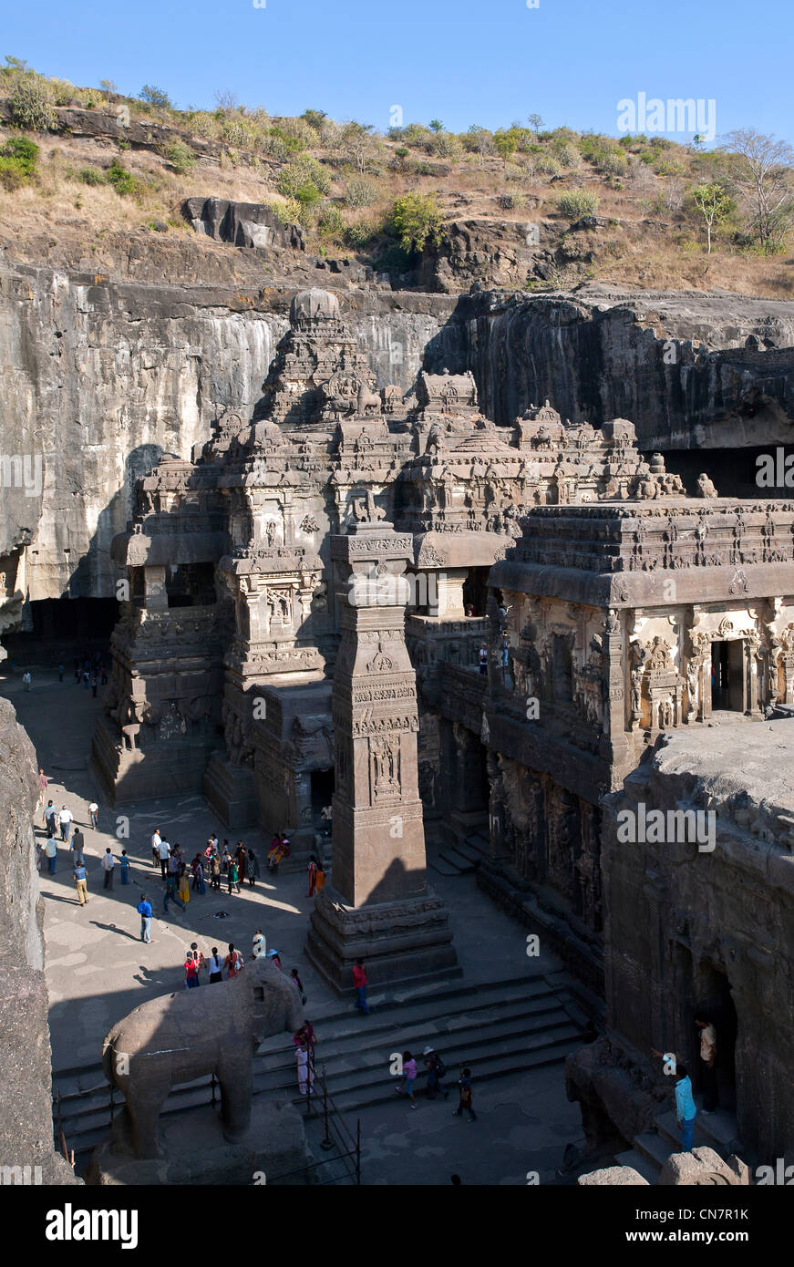 Kailasha temple. Ellora Caves. Maharashtra. India Stock Photo - Alamy