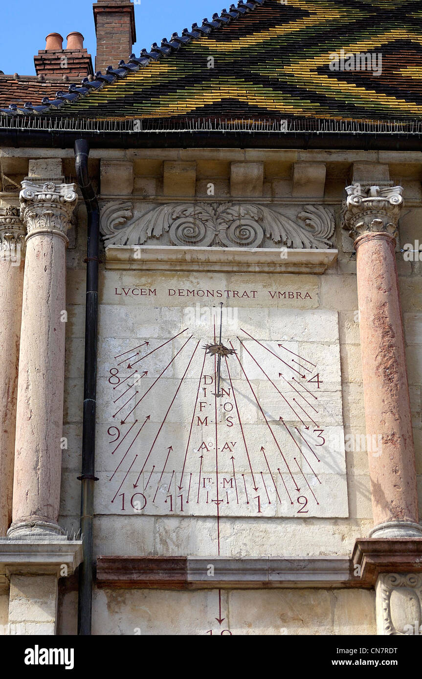 France, Haute Saone, Gray, sundial Stock Photo - Alamy