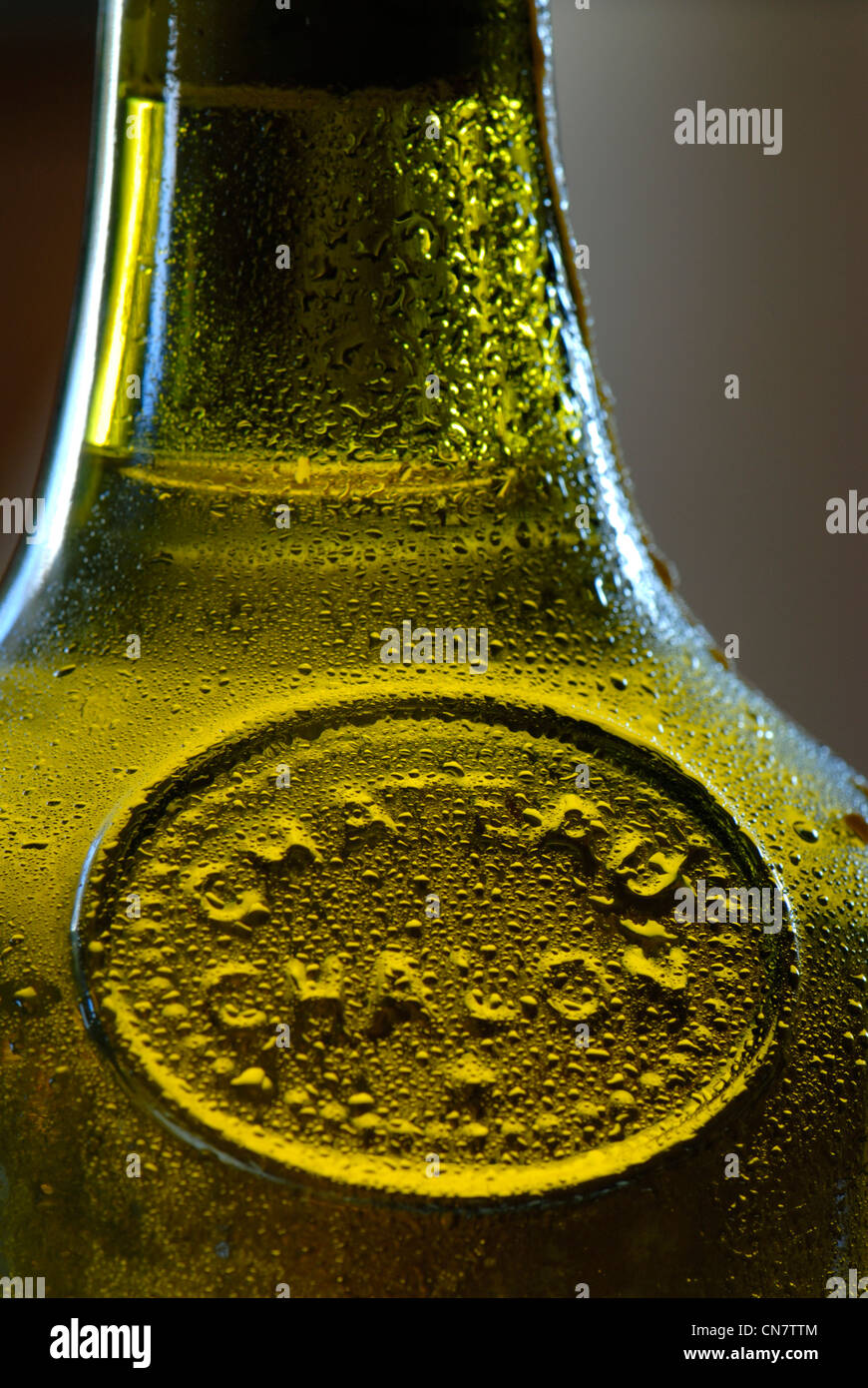 France, Jura, Chateau Chalon, Clavelin or 62 cl bottle of yellow wine ...