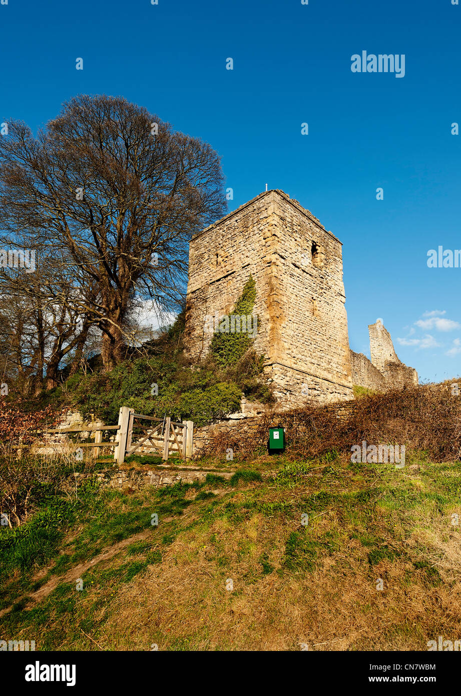 Pickering Castle Keep Stock Photo - Alamy